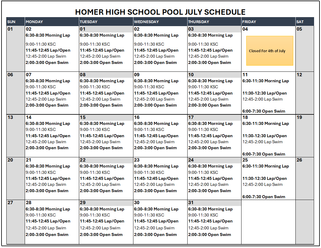 Kate Kuhns Aquatic Center – Homer High School