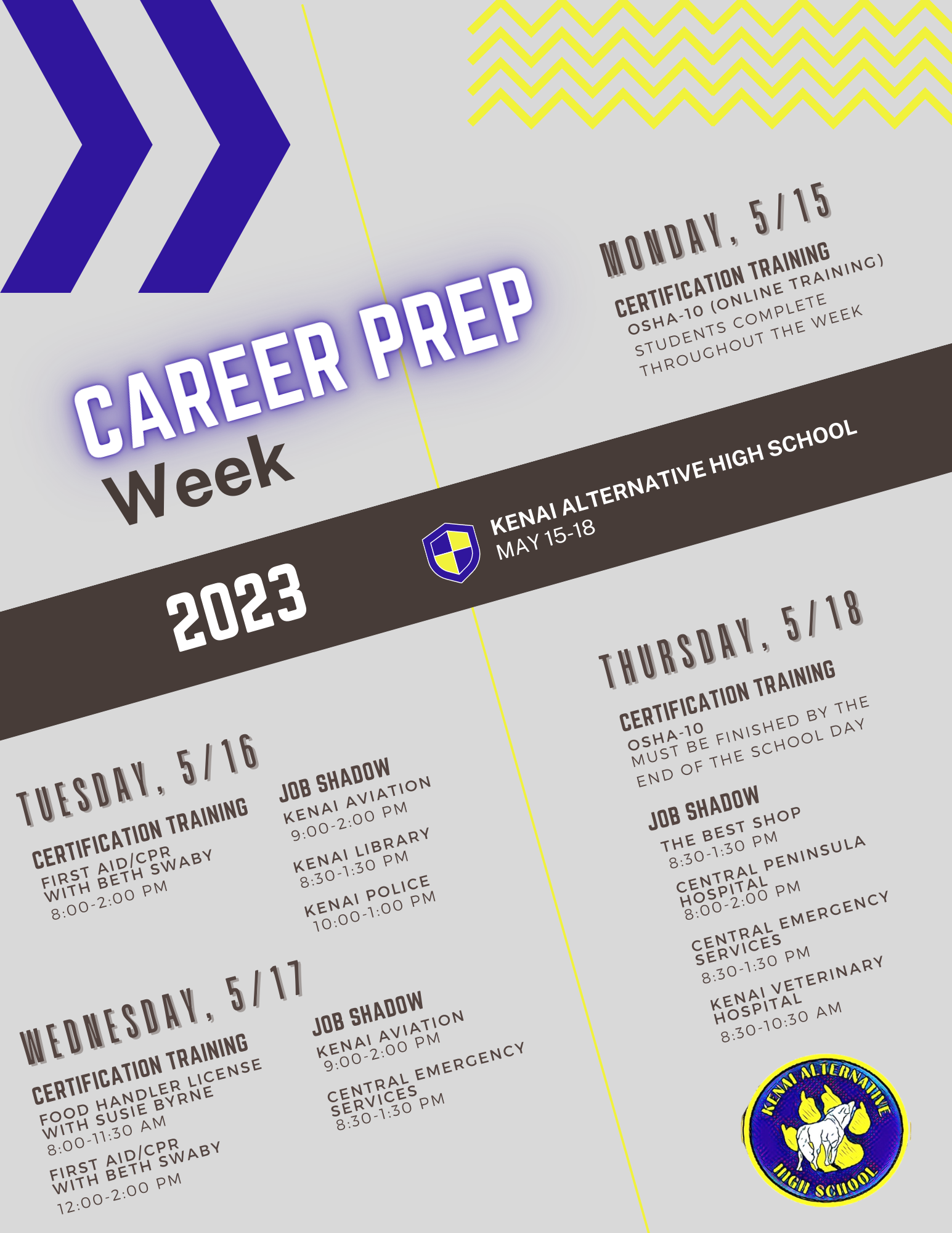 Career Prep Week – Kenai Alternative High School