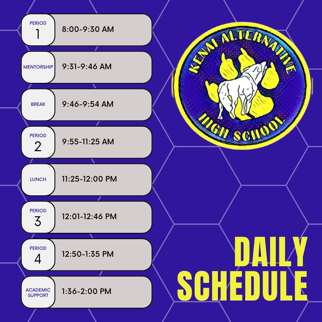 Daily Class Schedule – Kenai Alternative High School