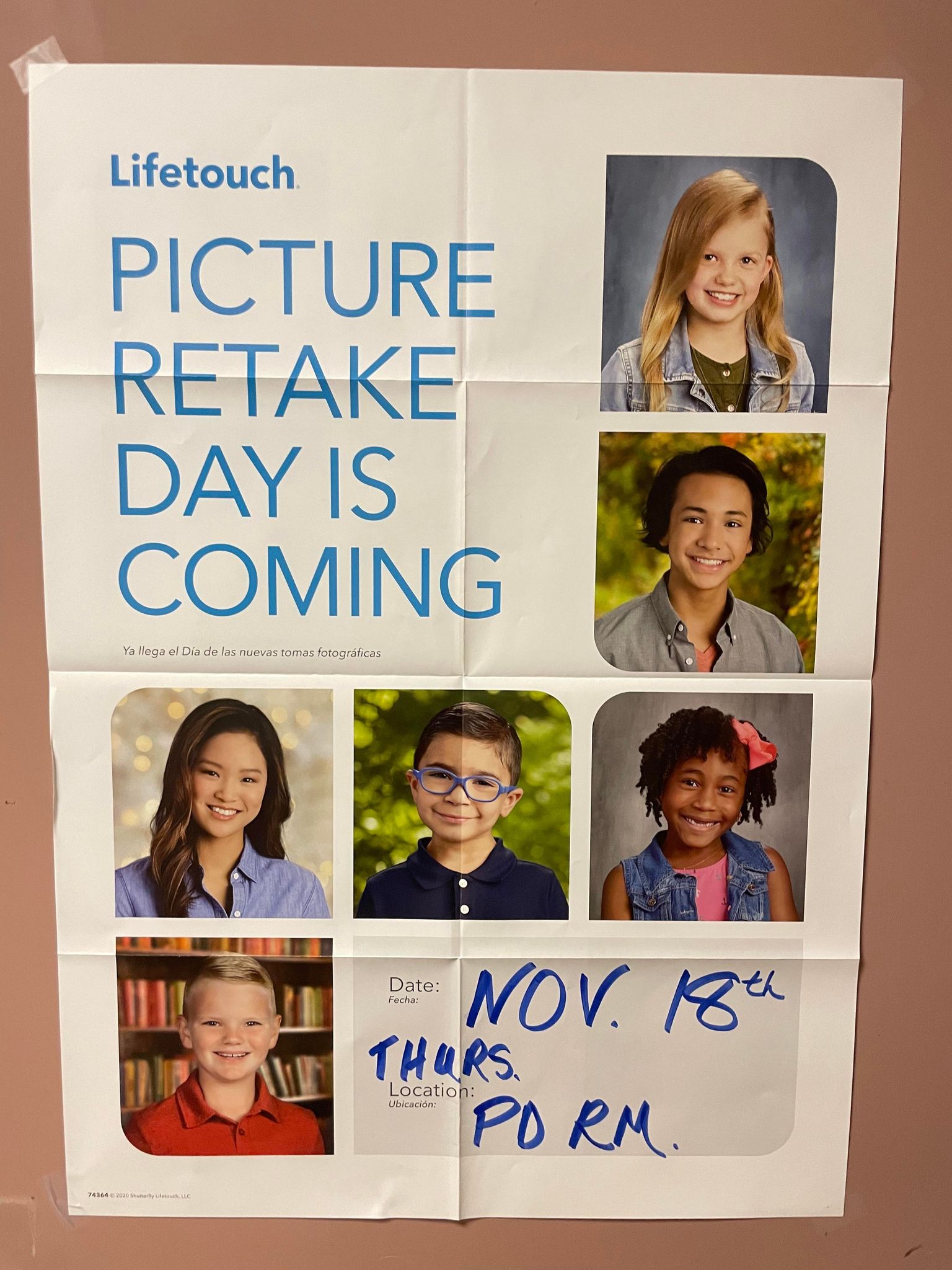 Picture Retake Day is Thursday, November 18th – Seward Elementary